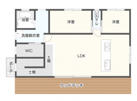 間取りが2LDK平屋の事例5選！目安となる広さやメリット・デメリットも - お家のいろは